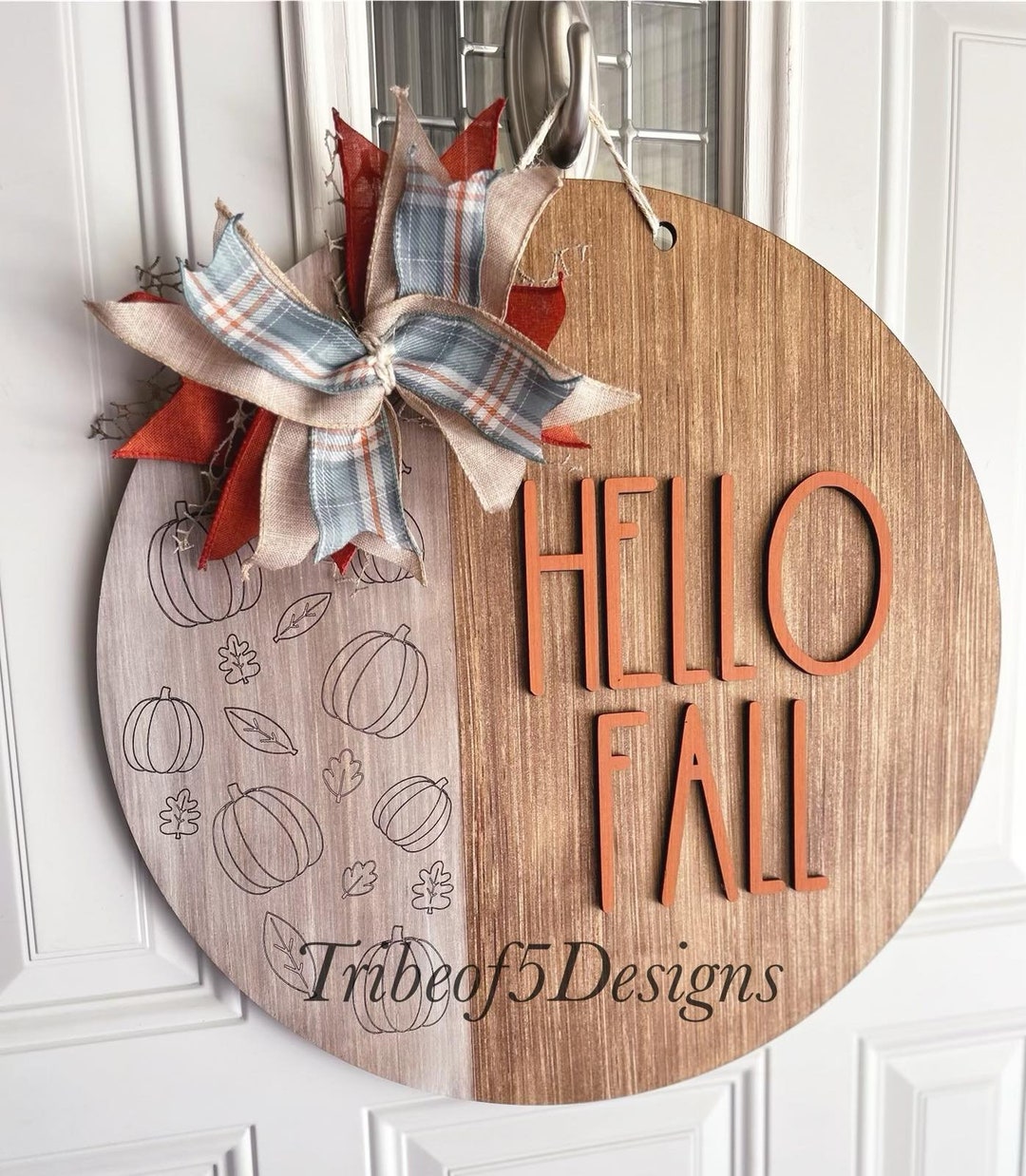 Fall Front Door Signs SVG | Fall Front Door Hangers | Hello Fall Svg ...
