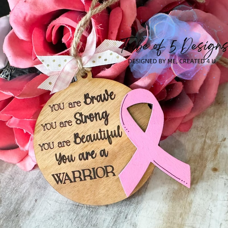 Breast Cancer Ornament - Etsy