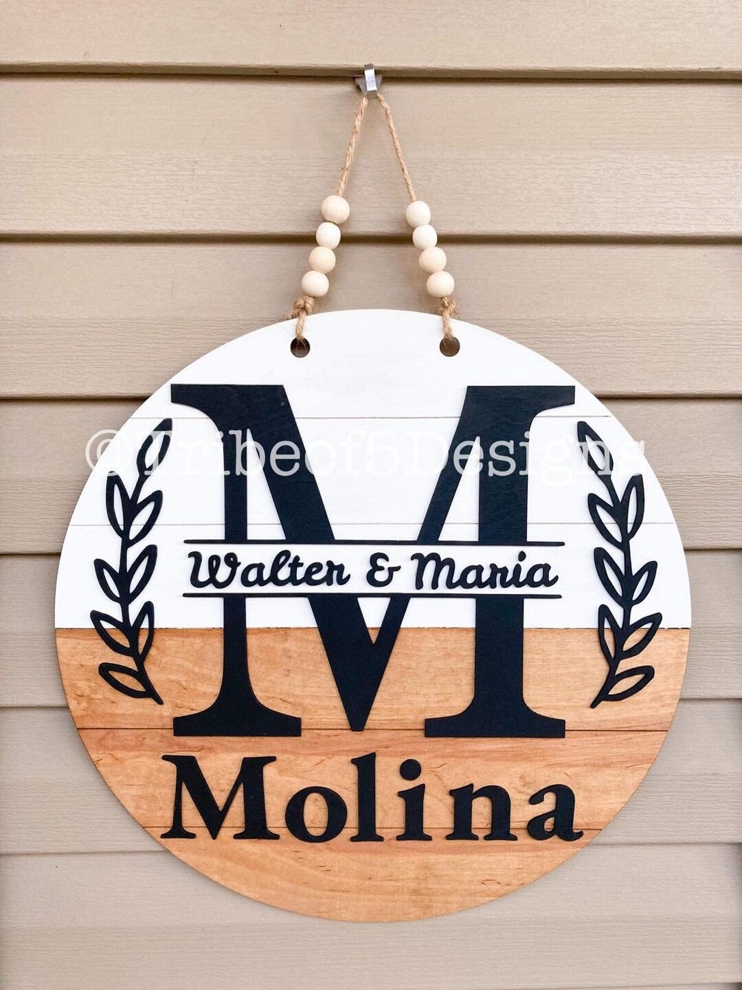 Personalized Door Signs Svg | Last Name Door Hang Svg | Last Name Door ...