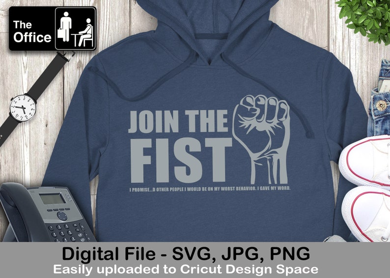 The Office Join the Fist Dwight Jim Digital SVG Cut File Cricut ...