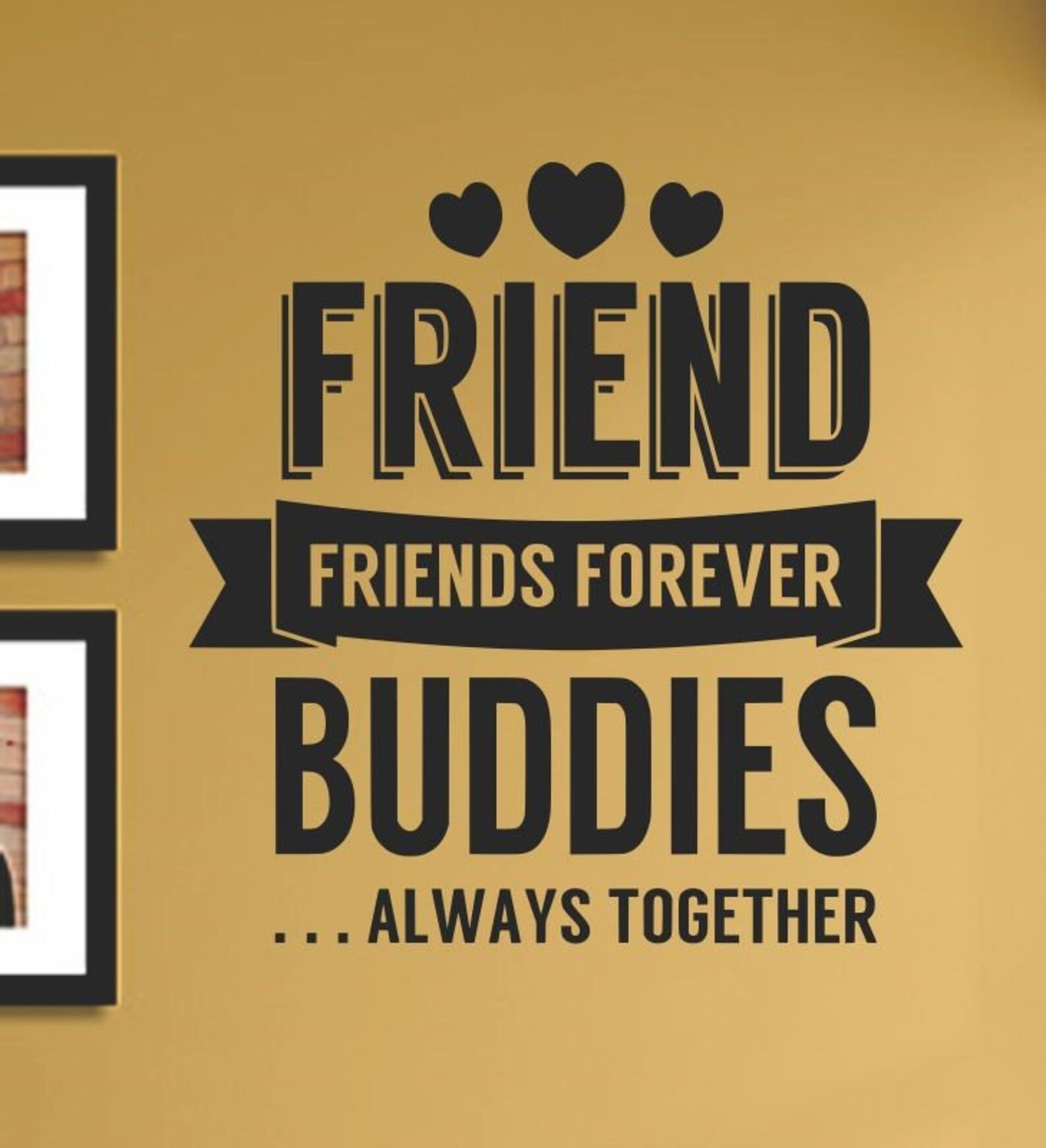 Friend Friends Forever Buddies Vinyl Wall Art Decal Sticker - Etsy