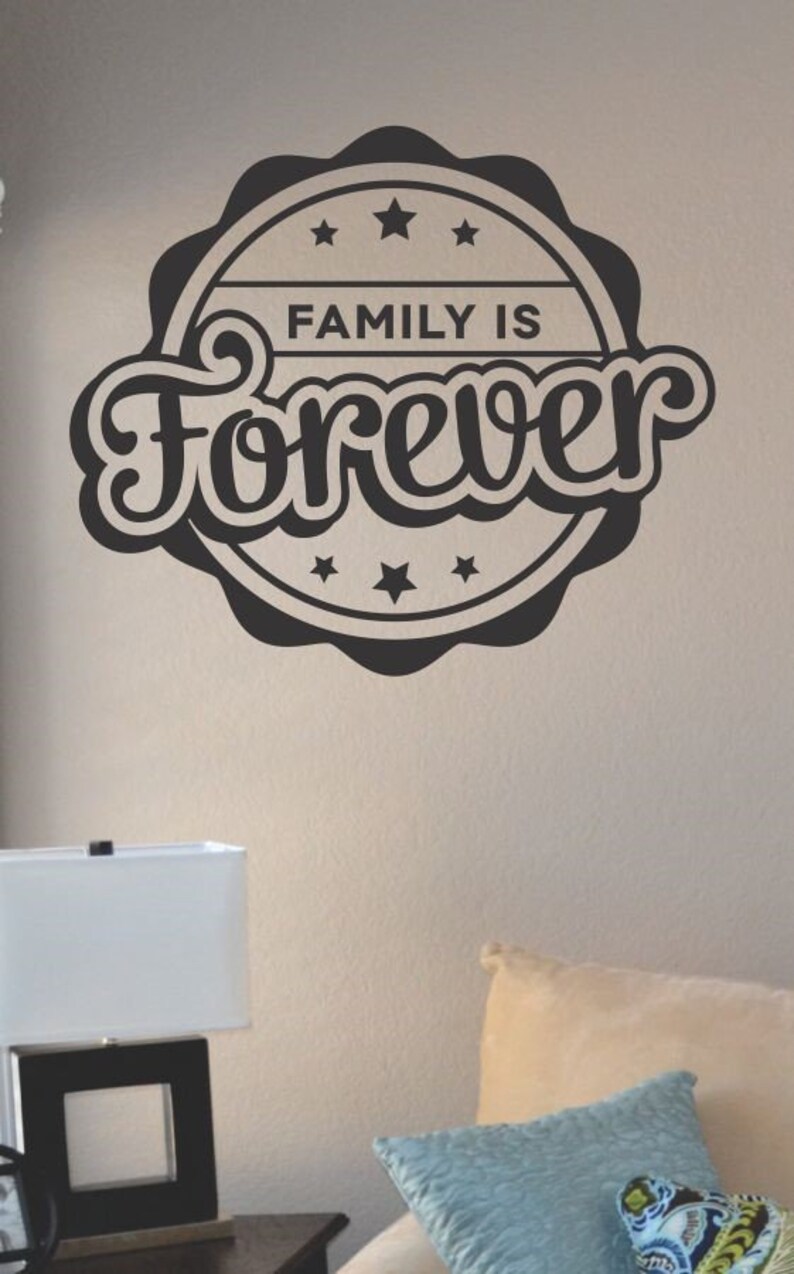 Family is Forever Vinyl Wall Art Decal Sticker Home House - Etsy