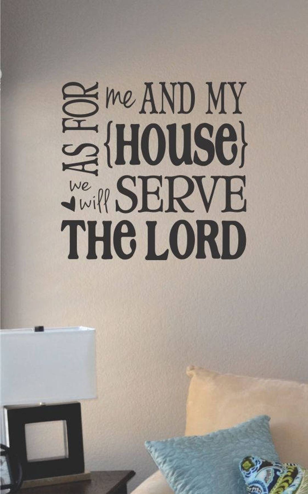 As for Me and My House Vinyl Wall Art Decal Sticker Home House Decor ...
