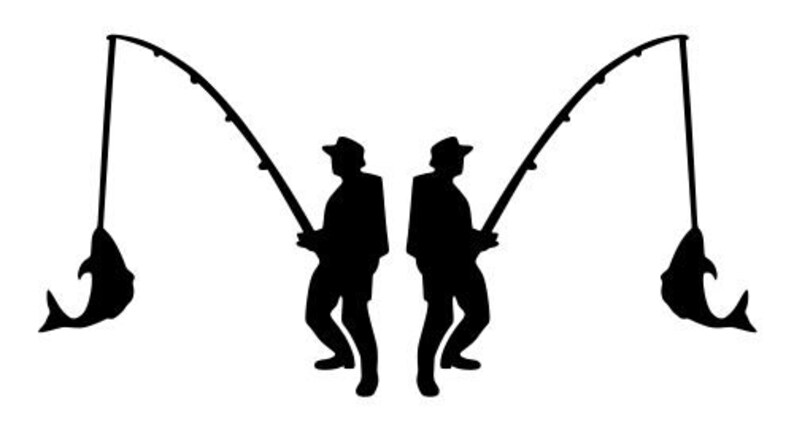 Guy Fishing Cute Funny Vinyl Decal Sticker Light Switch Cover Outlet ...