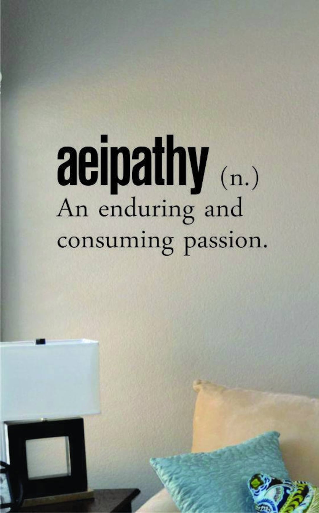Aeipathy Definition Vinyl Wall Art Decal Sticker Home House Decor ...