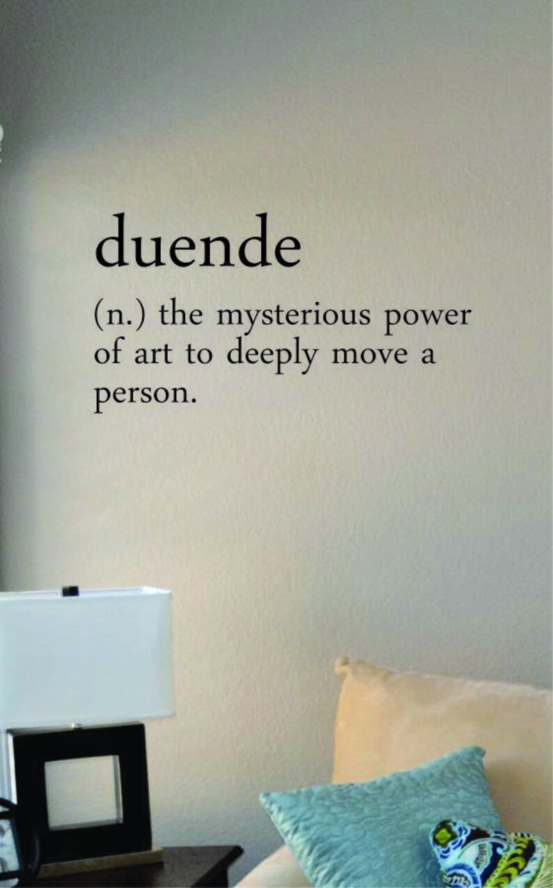 Duende Definition Vinyl Wall Art Decal Sticker Home House - Etsy