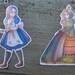 Old Animation Style Alice and Red Queen Sticker Holographic Waterproof ...