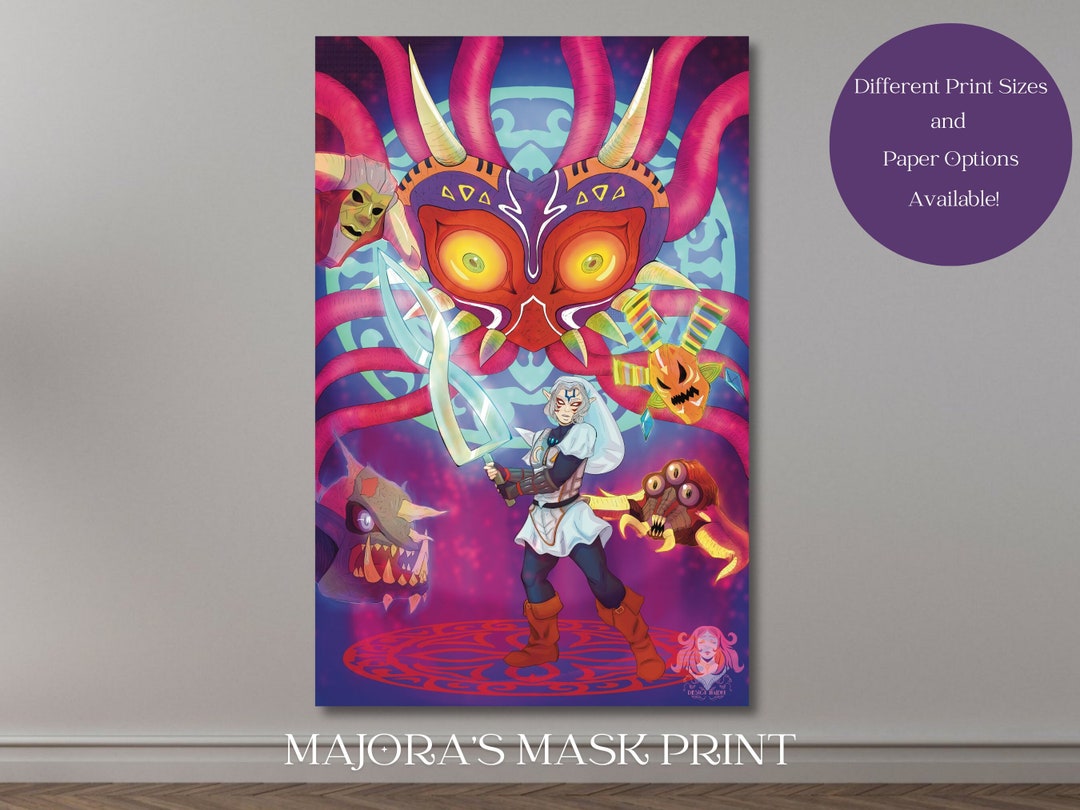 Fan Made Zelda Majora's Mask Fierce Deity Link Art Print - Etsy