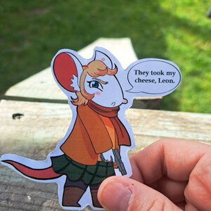 RE4 Remake Fan Made Mouse Ashley/mousley Graham Waterproof Vinyl ...