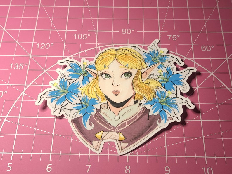 TOTK Princess Zelda Waterproof Sticker - Etsy