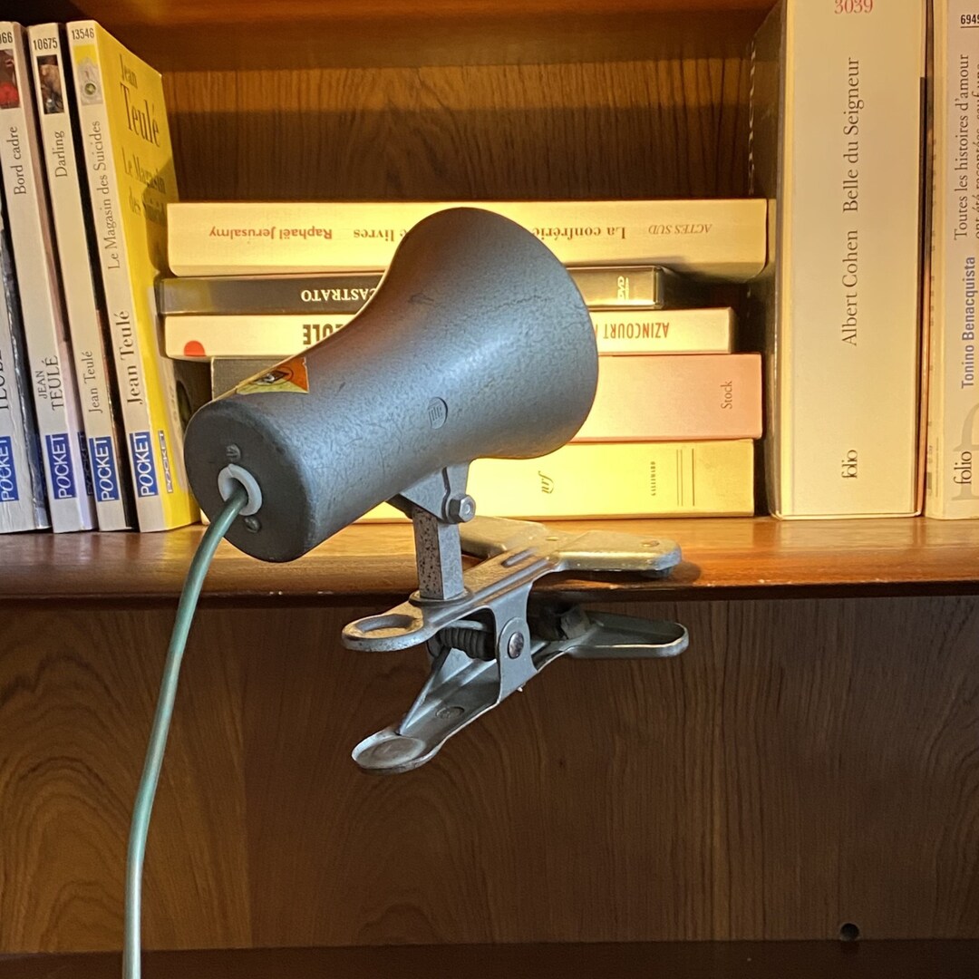 Lita Clip Spot Lamp in Metal 70s Seventies Workshop Lighting Fixture ...