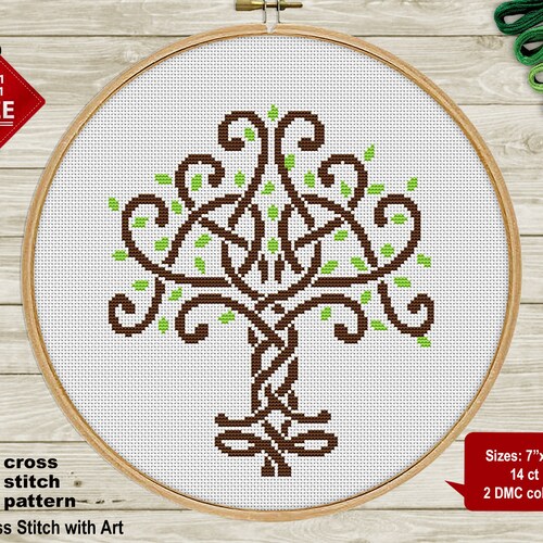 Celtic Cross Stitch Pattern. Irish Ornament Cross Stitch - Etsy