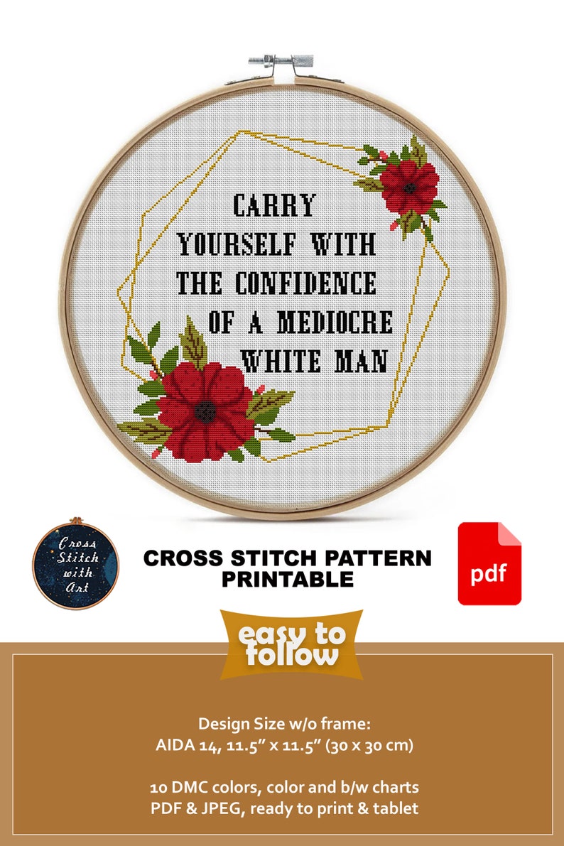 Feminist Cross Stitch Patterns Bundle. Snarky Cross Stitch - Etsy