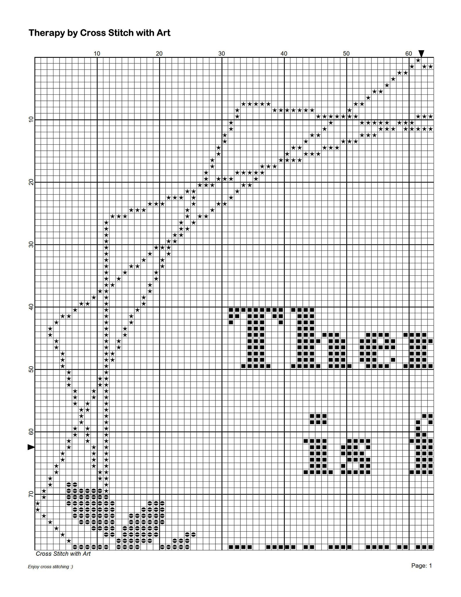 Mental Health Quote Cross Stitch Pattern. Therapy Cross - Etsy