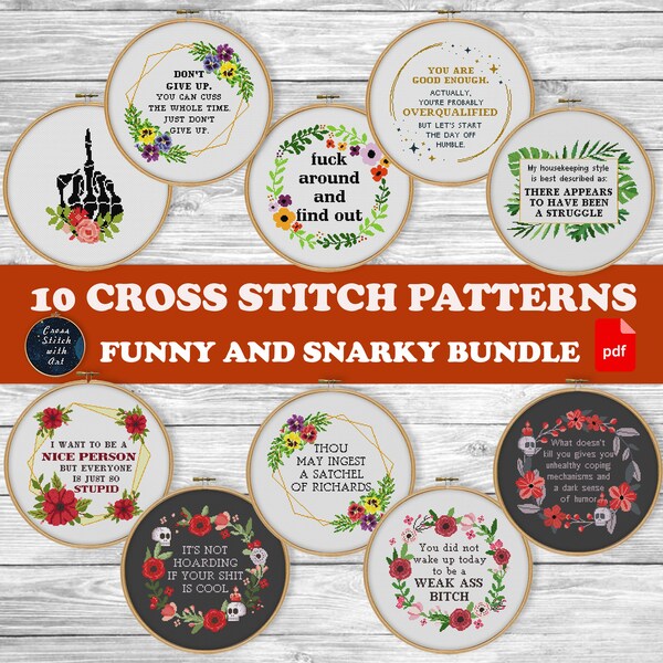 Funny Cross Stitch Pattern - Etsy