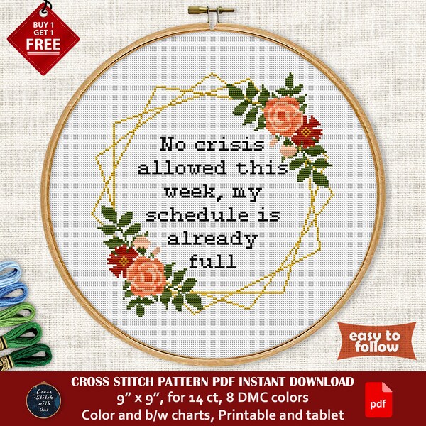 Funny Cross Stitch - Etsy