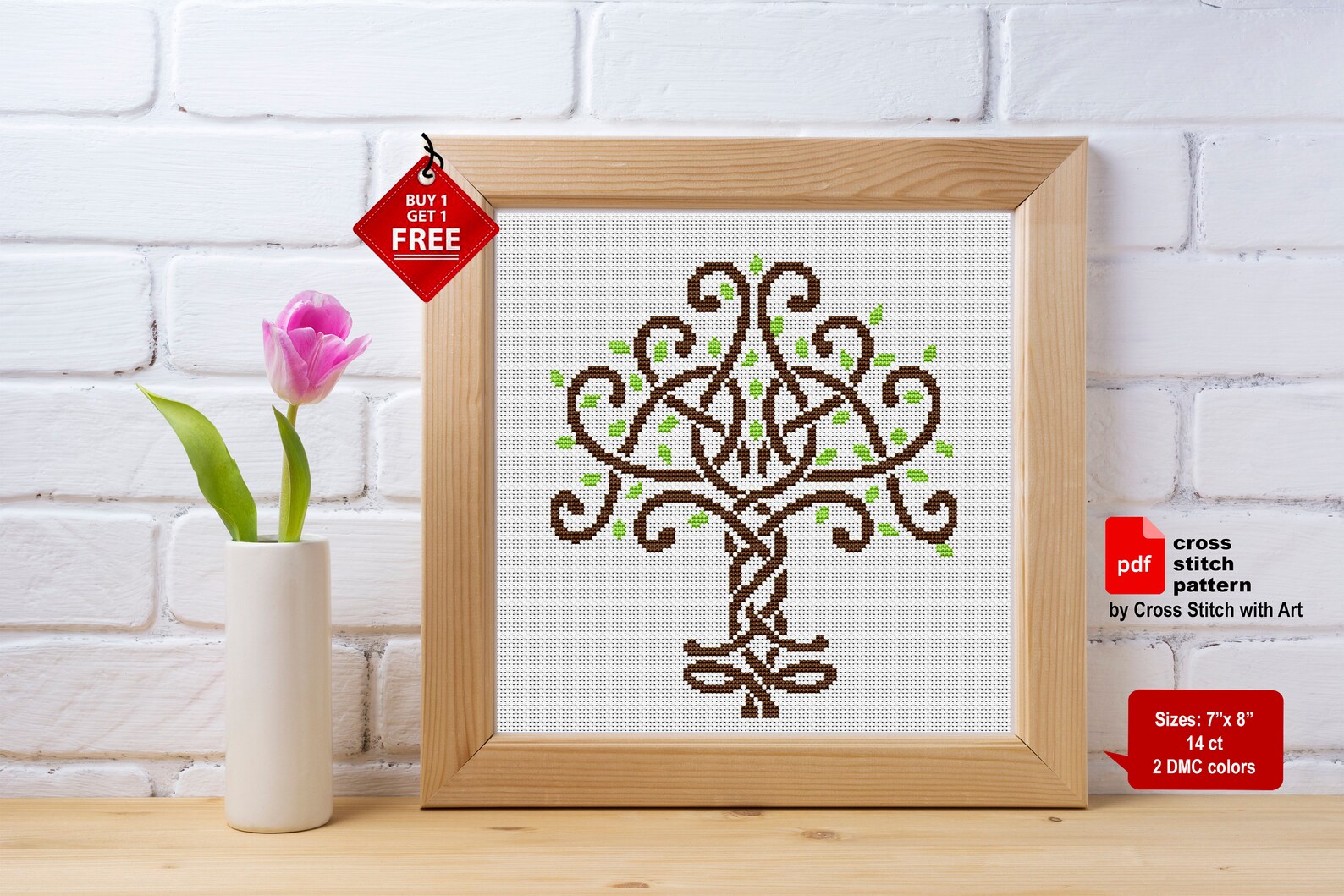 Tree of Life Cross Stitch Pattern. Celtic Cross Stitch | Etsy