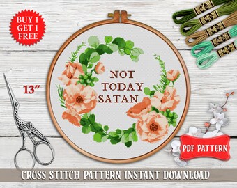 Satan Cross Stitch Pattern - Etsy