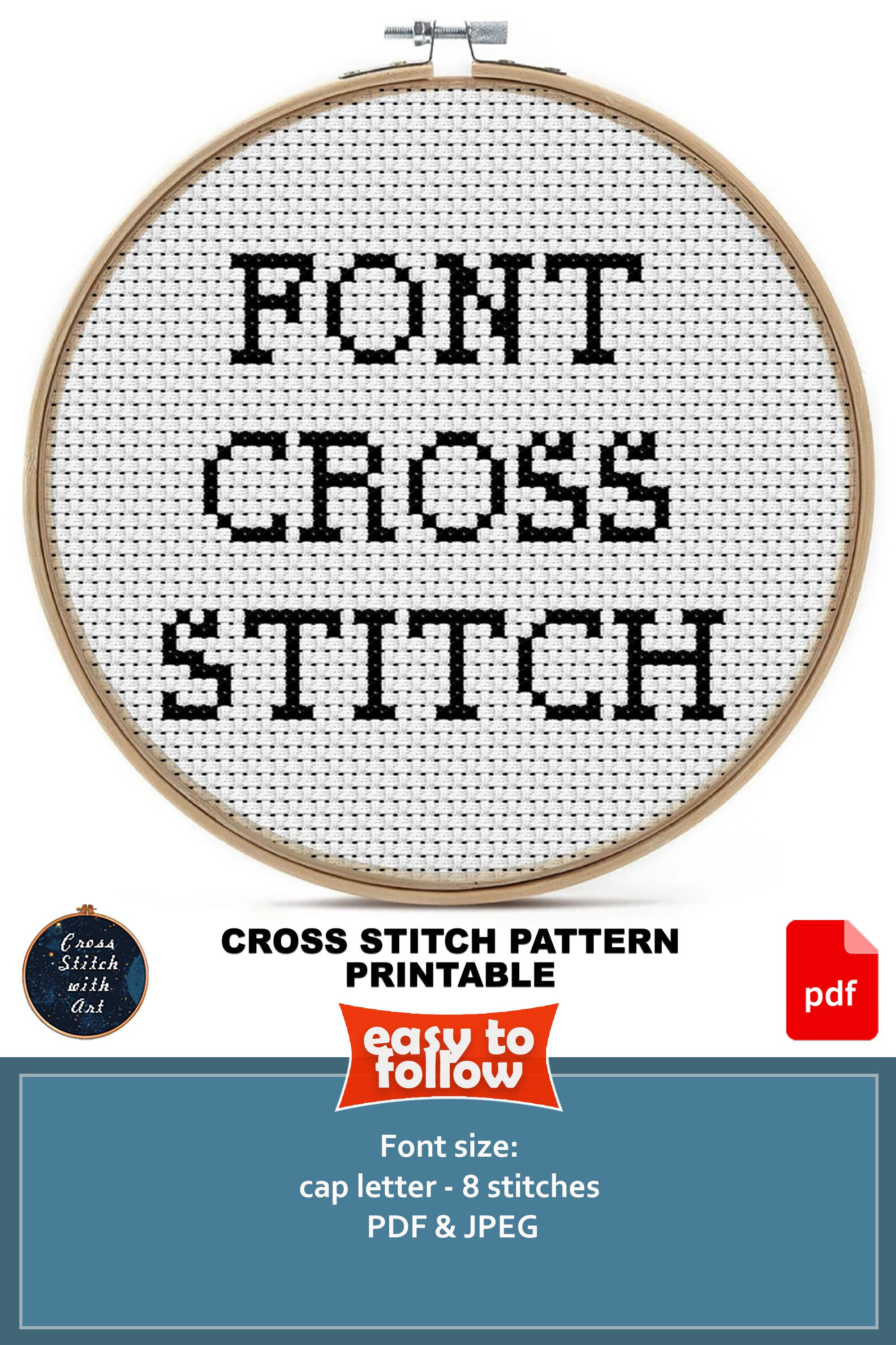 5 Small Font Cross Stitch Pattern. ABC Cross Stitch Sampler. | Etsy