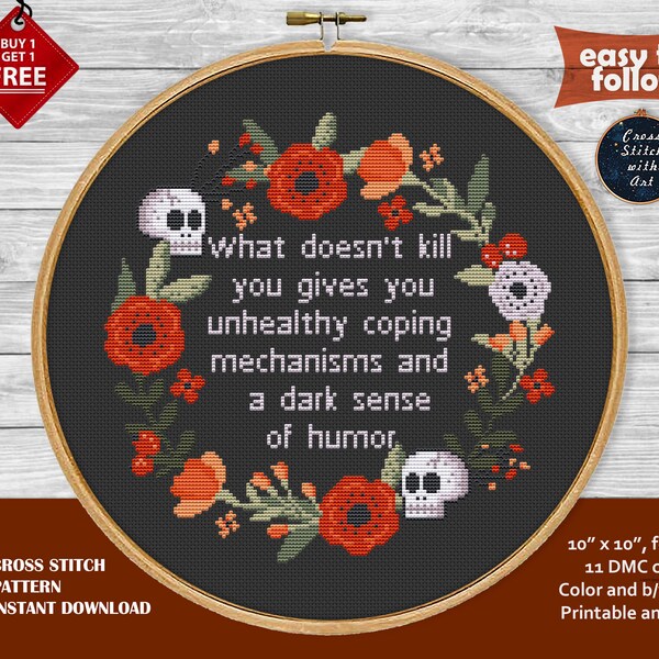 Cross Stitch Pattern Funny - Etsy
