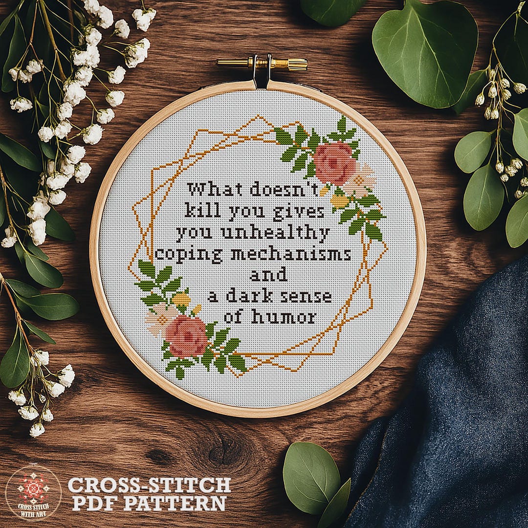 Spew Profanities Like F*cking Lady - Funny Cross Stitch Pattern PDF ...
