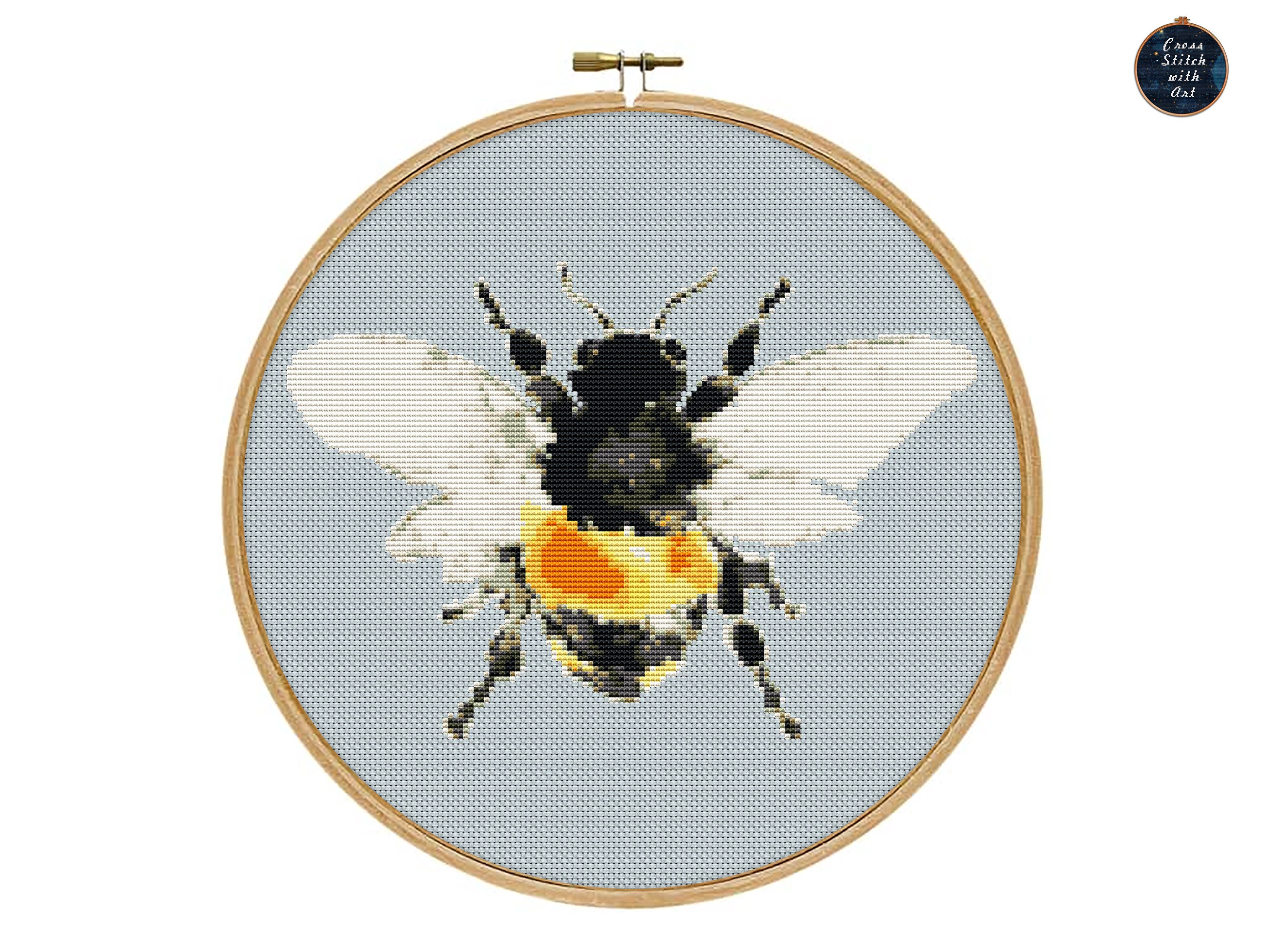 Bumble Bee Cross Stitch Pattern. Nature Cross Stitch PDF - Etsy UK