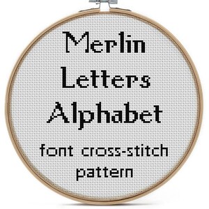 Merlin Letters Alphabet Cross Stitch Pattern PDF. Printable Medieval ...