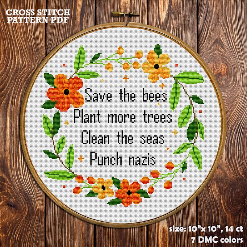 Political Cross Stitch Patterns - Etsy