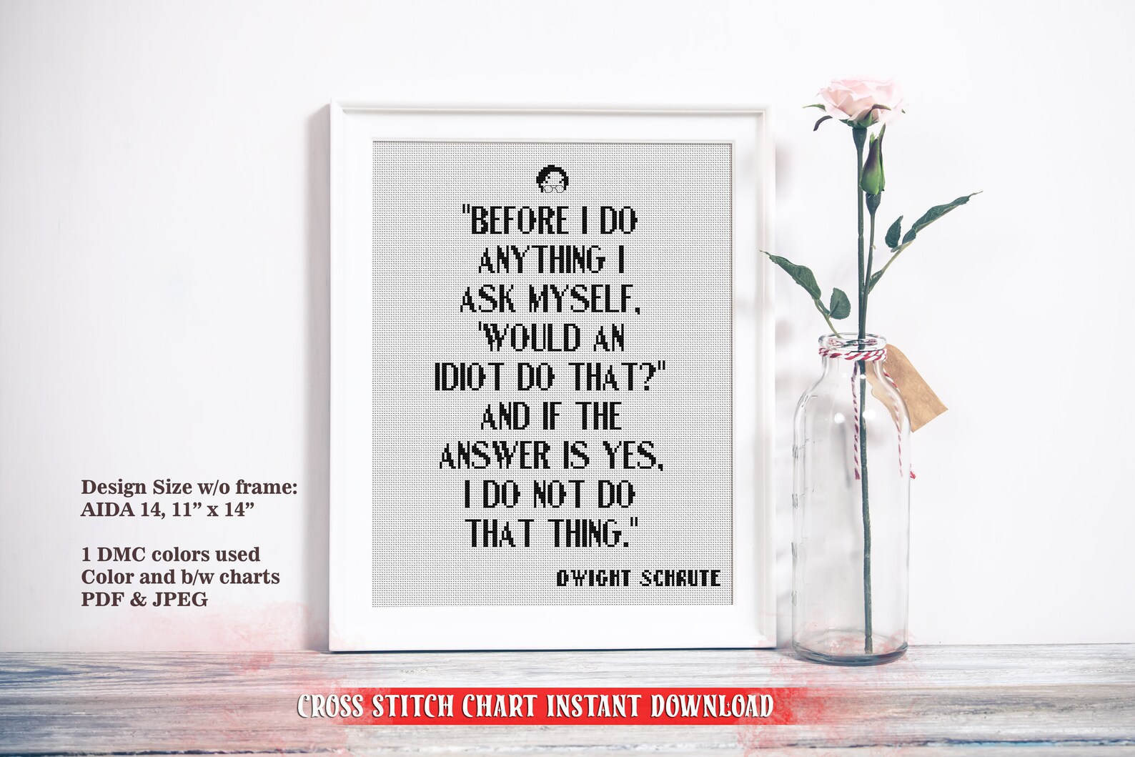 Quote Cross Stitch Pattern Modern Cross Stitch Wall Decor | Etsy