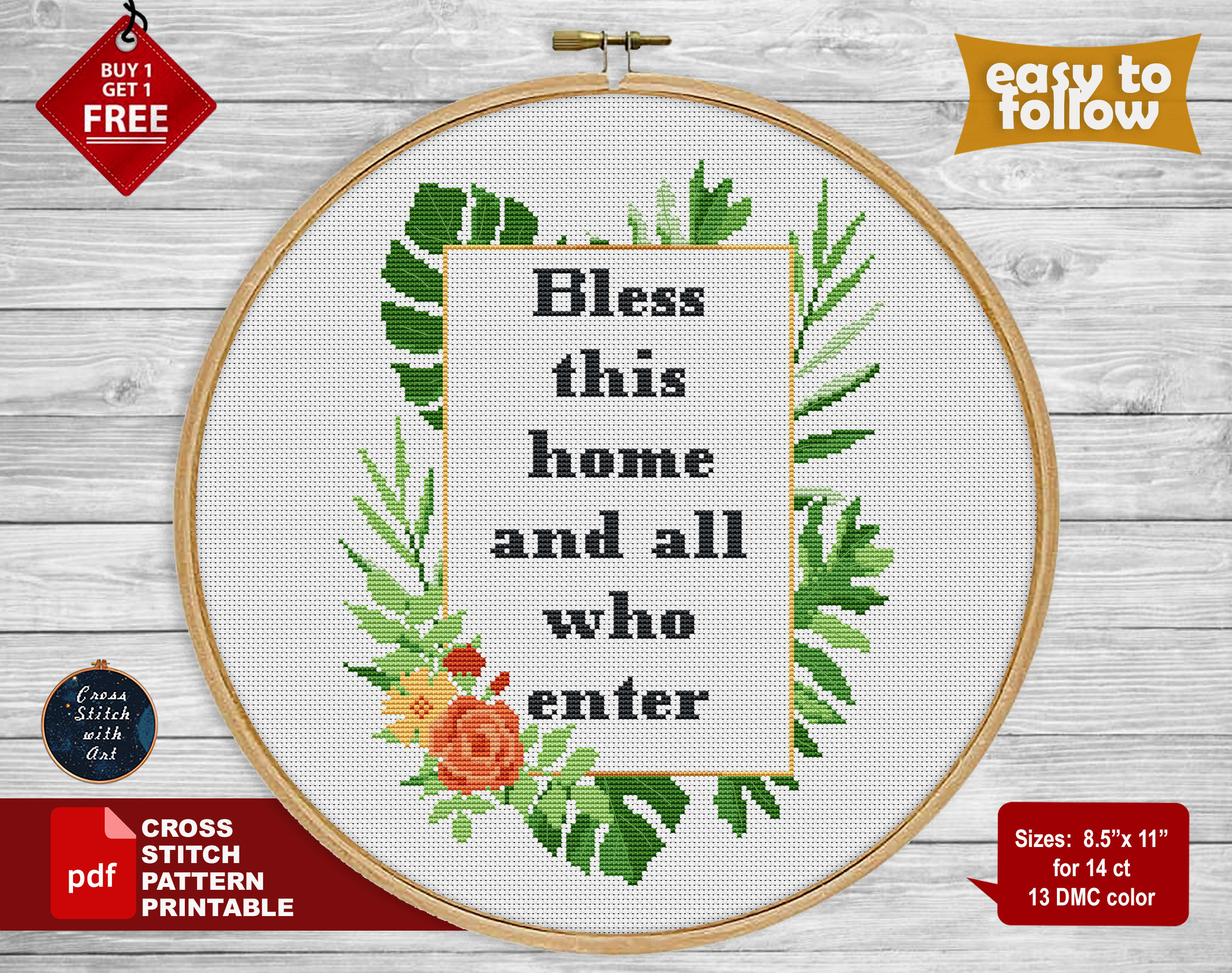 Bless This Home Cross Stitch