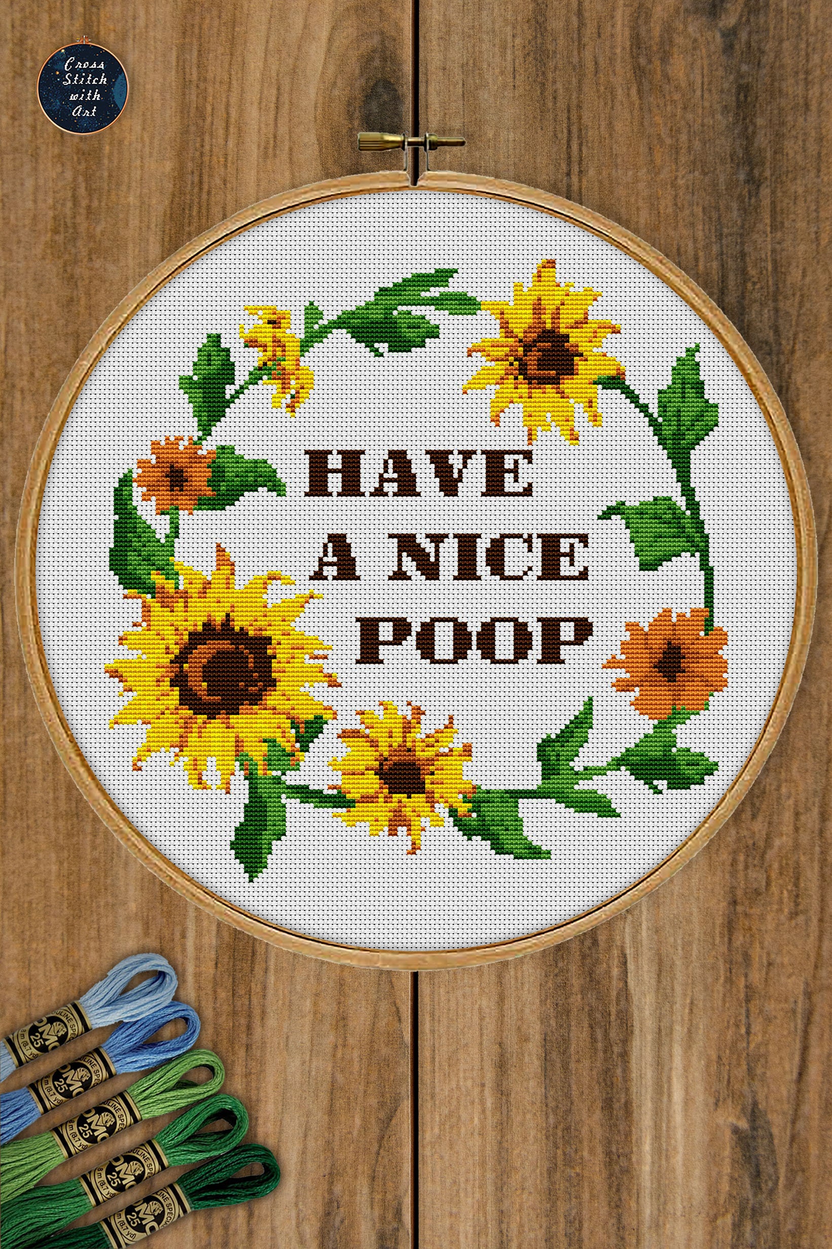 Have a Nice Poop Cross Stitch Pattern. Snarky Cross Stitch - Etsy