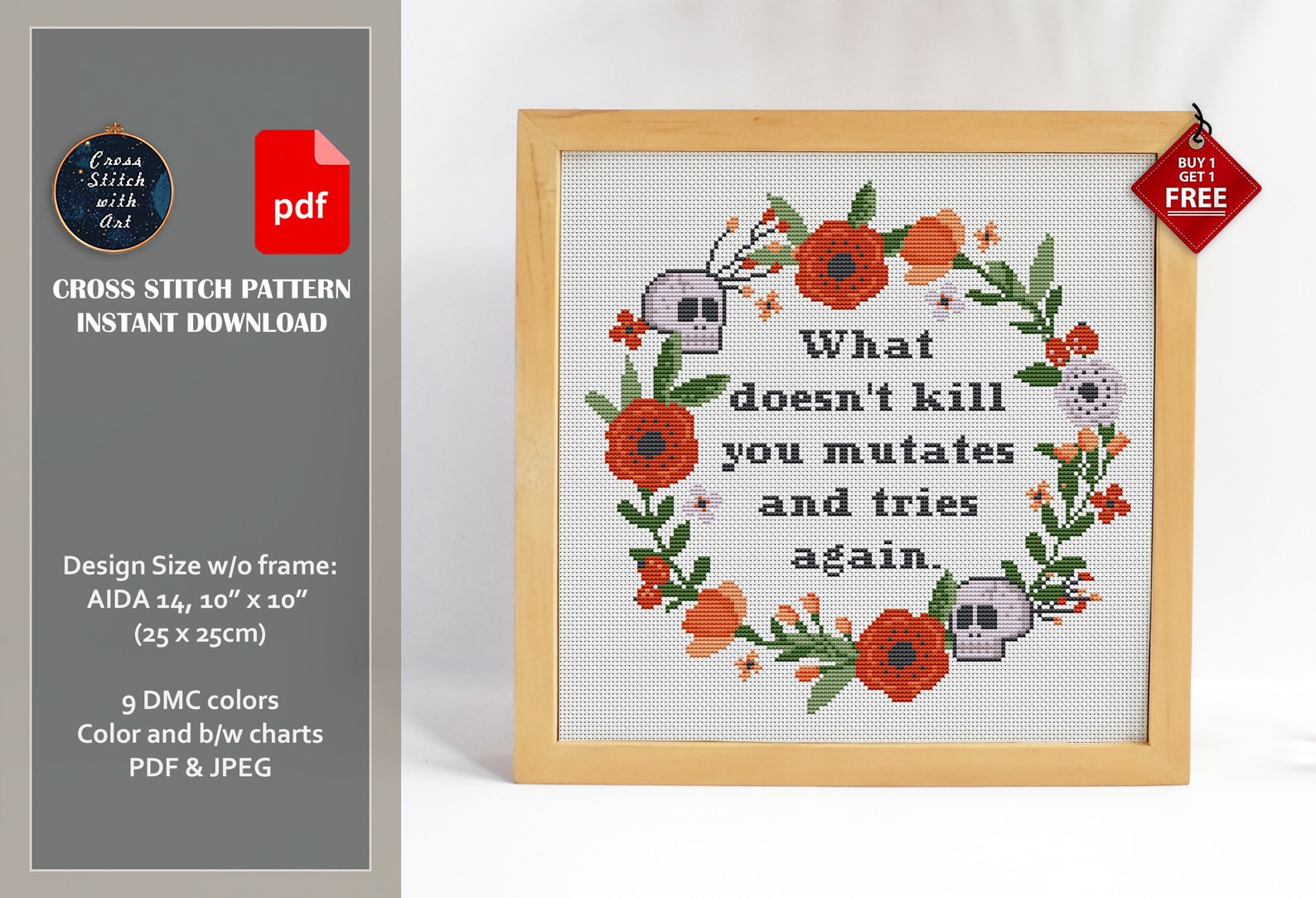 Snarky Cross Stitch Pattern. Sarcastic Cross Stitch PDF. - Etsy