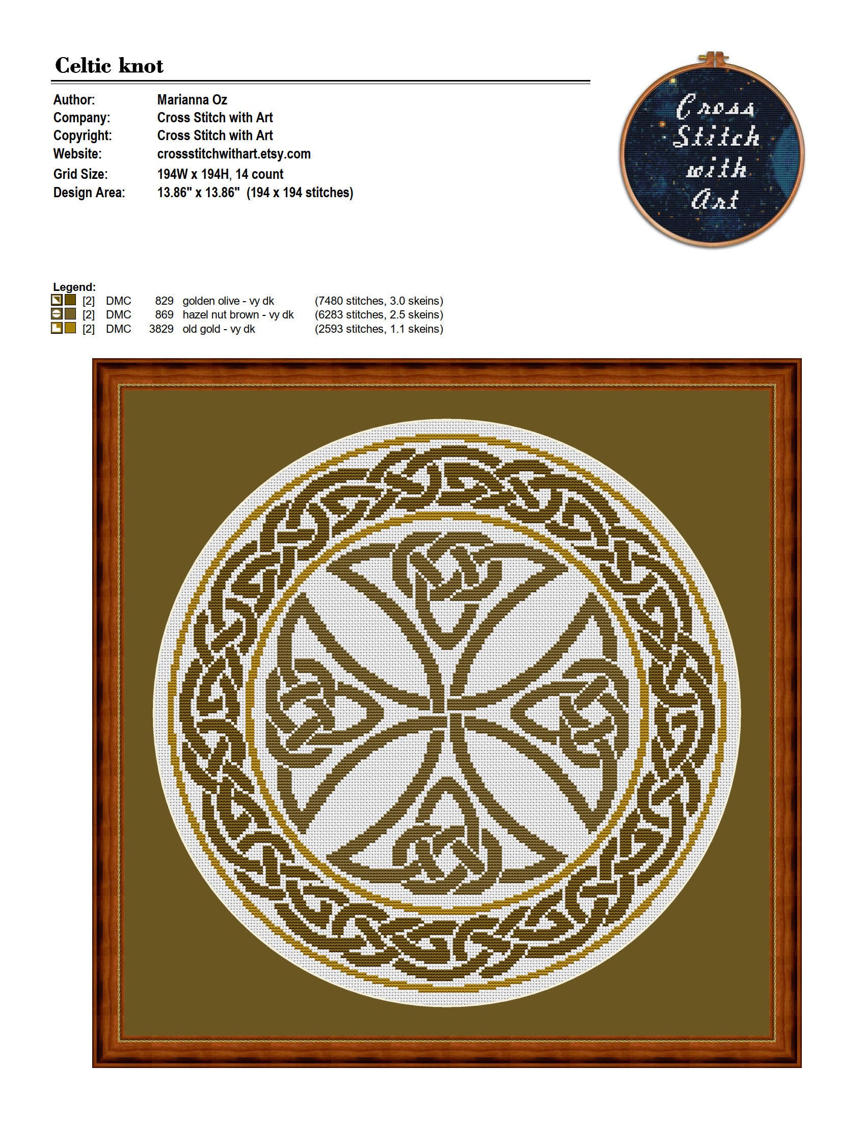 Celtic Cross Stitch Patterns. Celtic Tree Cross Stitch PDF. - Etsy