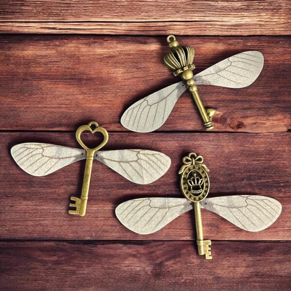 Winged Key - Etsy UK