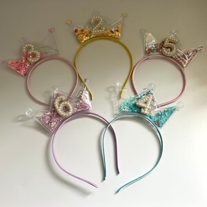 Birthday Girl Party 4th 5th 6th 7th Birthday Crown Alice Band Headband ...