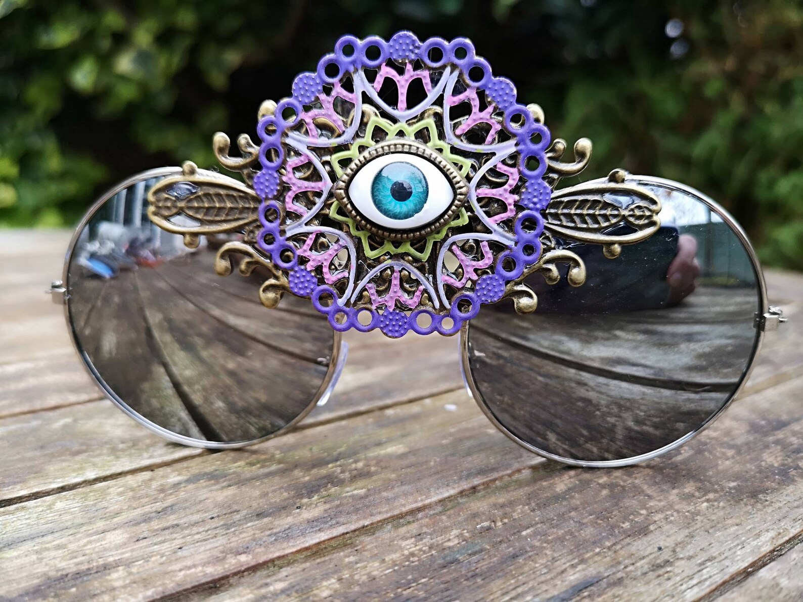 Festival Rave Third Eye Round Funky Clothing Accessories - Etsy