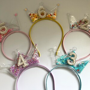 Birthday Girl Party 4th 5th 6th 7th Birthday Crown Alice Band Headband ...