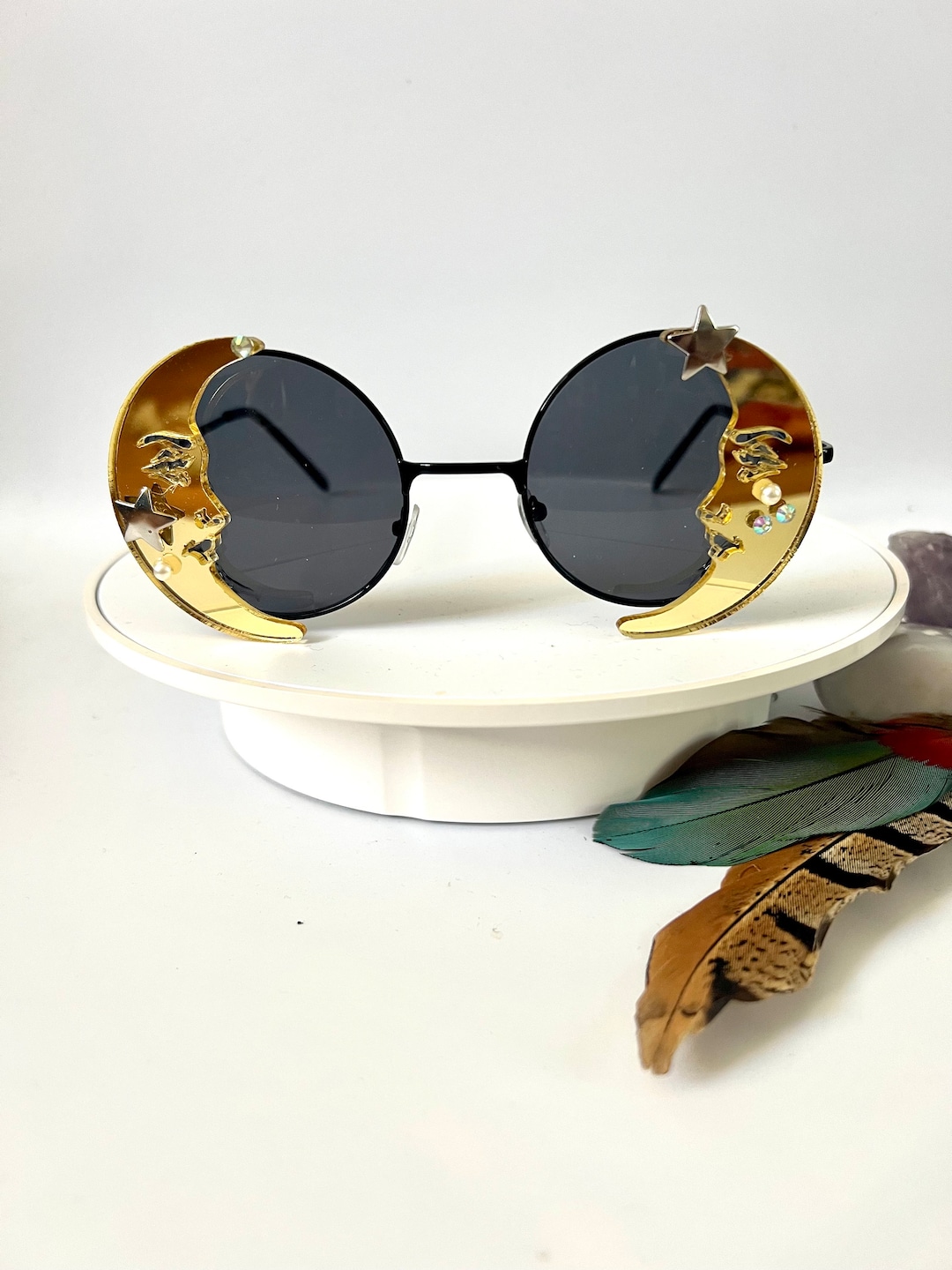 Black Moon Rave Festival Sunglasses - Etsy