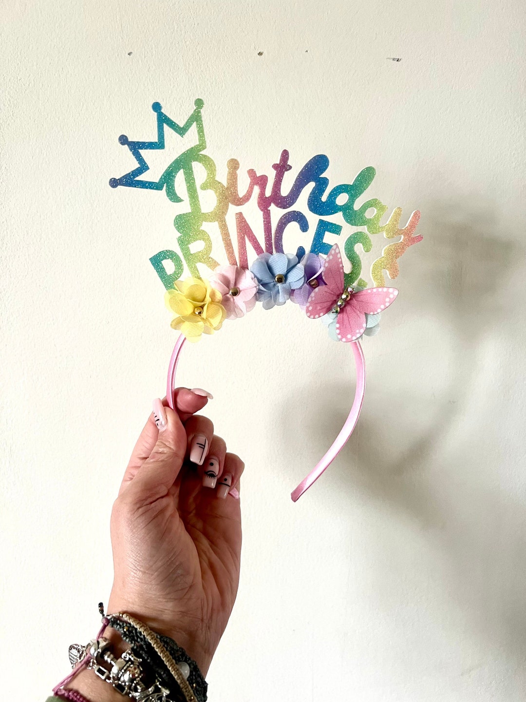 Birthday Princess Party 4th 5th 6th 7th Birthday Crown Alice Band ...