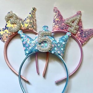 Birthday Girl Party 4th 5th 6th 7th Birthday Crown Alice Band Headband ...