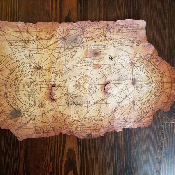Goonies Map Treasure Map - Etsy