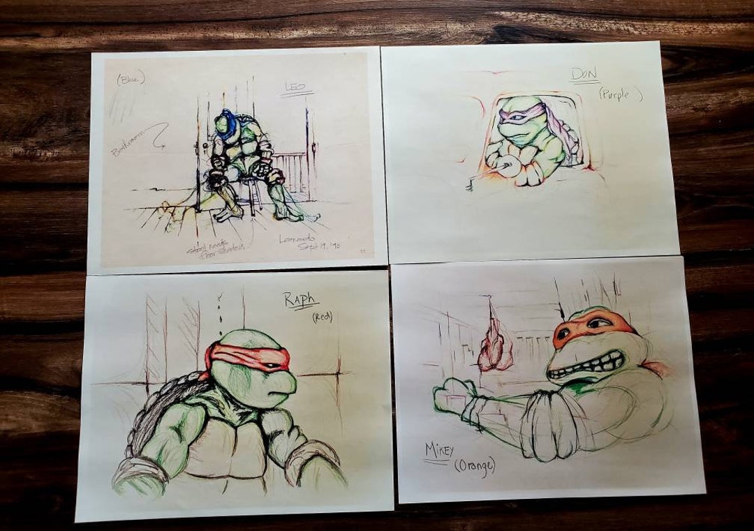 TMNT 90s Film April O'neil on Screen Drawings - Etsy