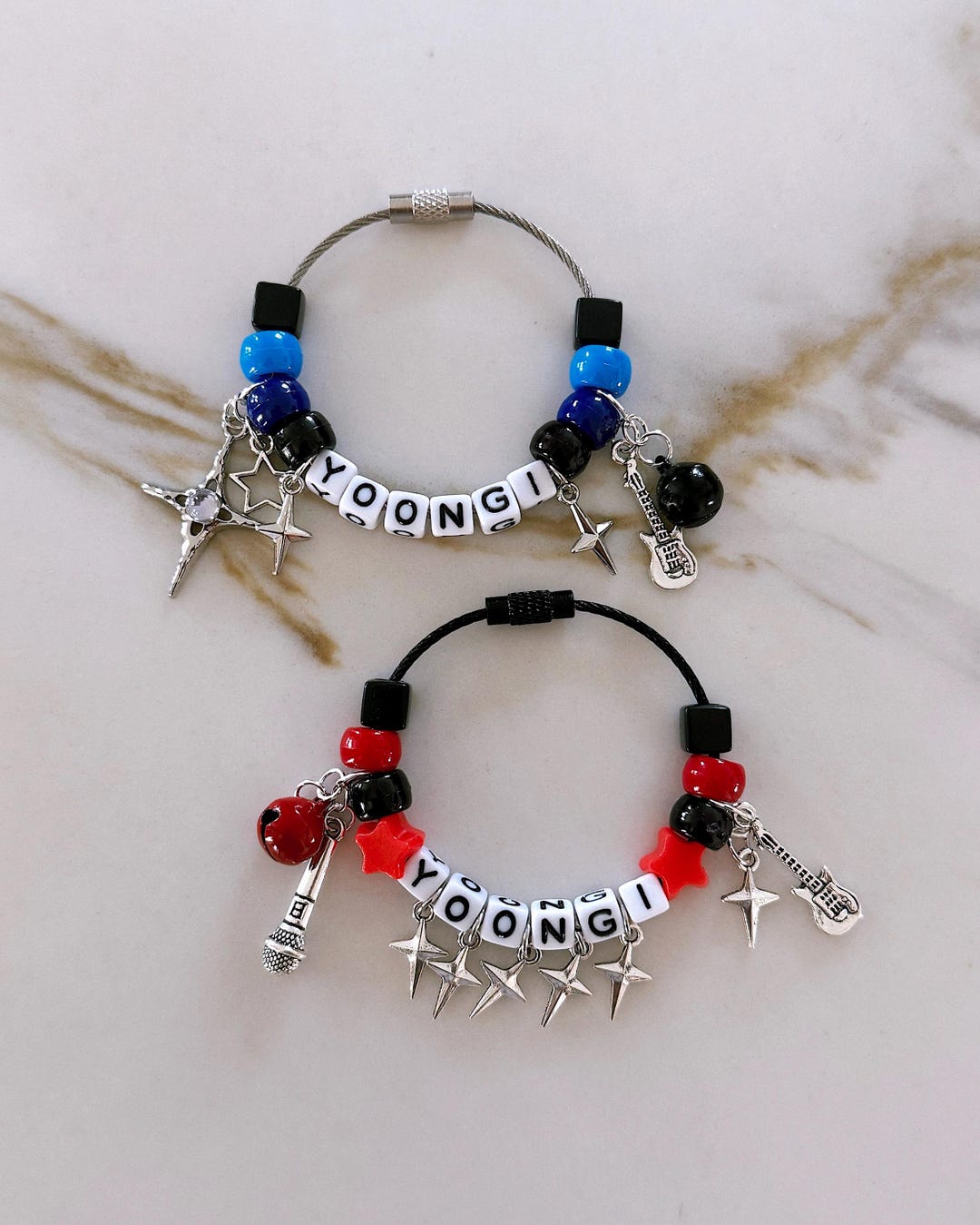 BTS SUGA Agust D Min Yoongi Handmade Keychains Keyrings Bag Charms - Etsy