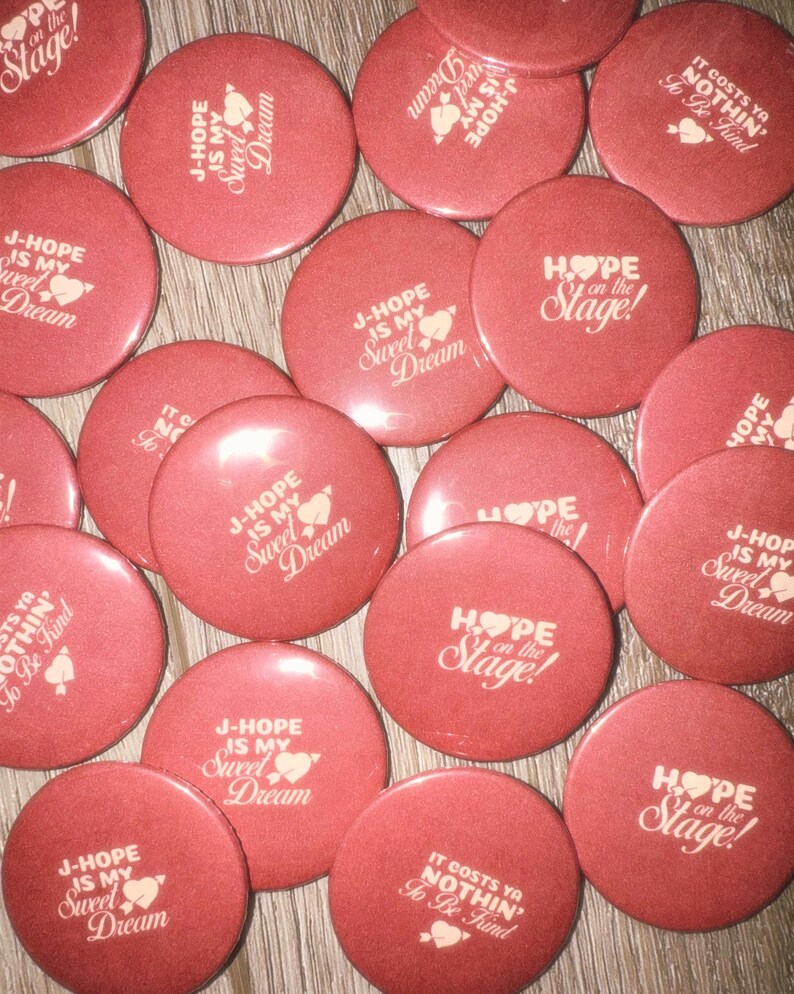 BTS J-hope Hope on the Stage Inspired Button Can Badge Pins - Etsy