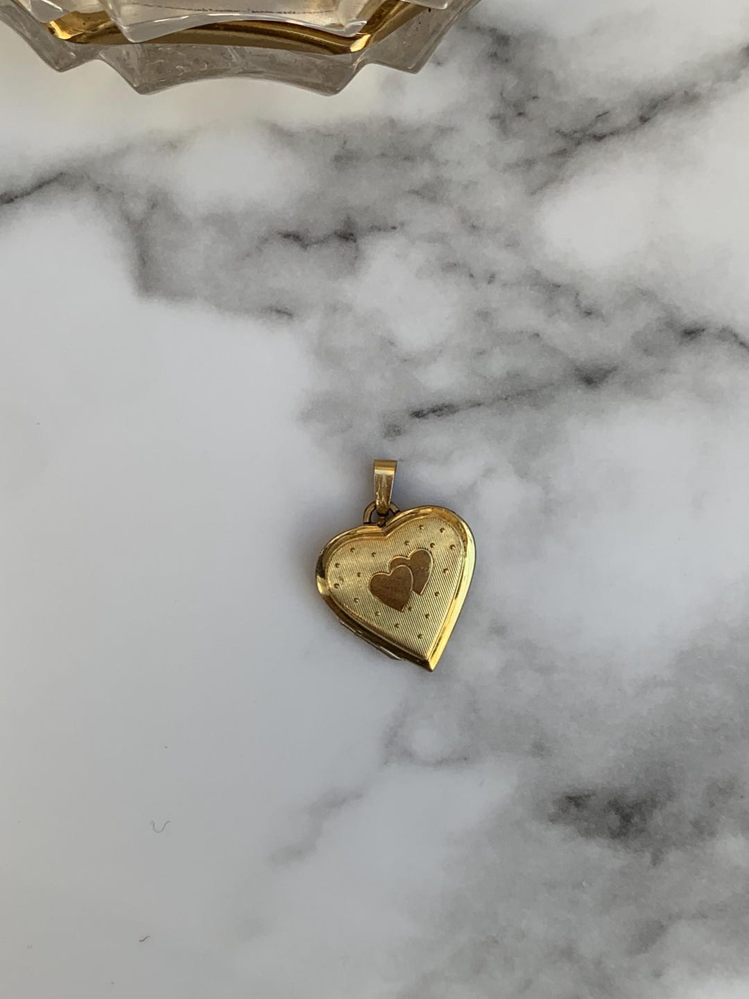 Vintage Rolled Gold Heart Locket Sentimental Love Token Keepsake Locket ...