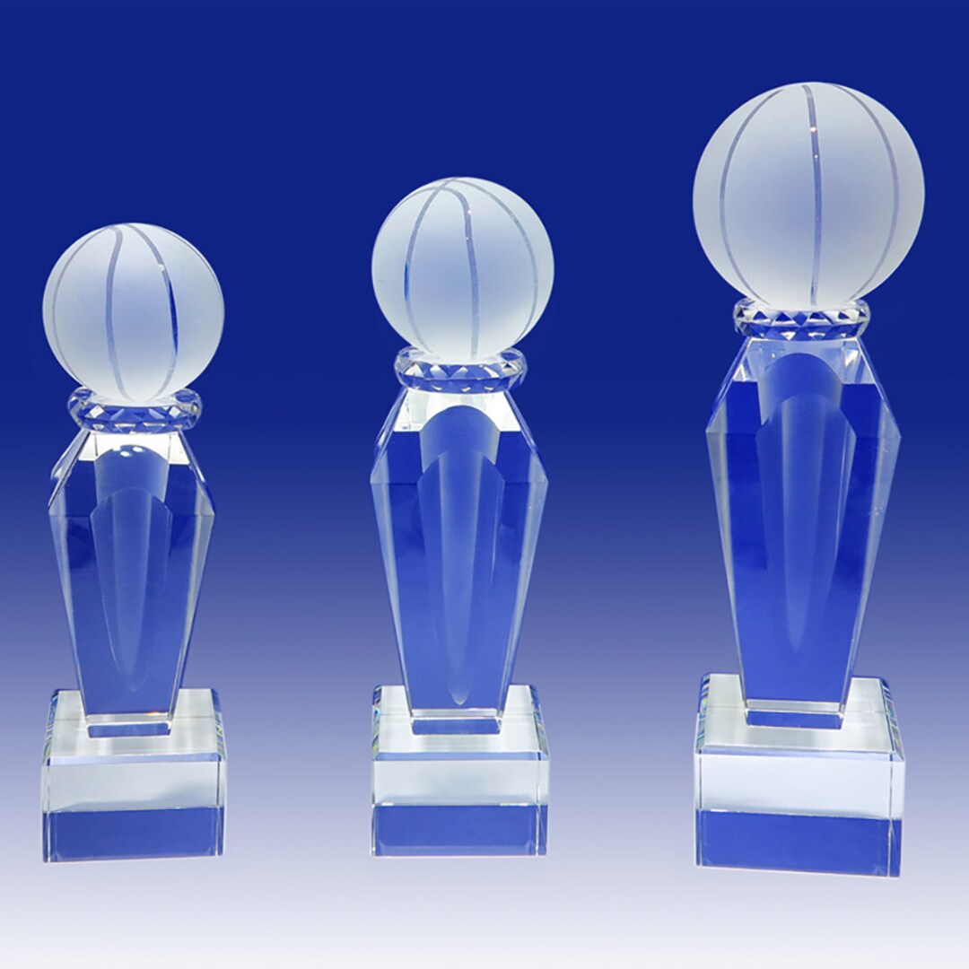 Personalized Basketball Crystal Trophy: Laser Engraved Victory Award - Etsy