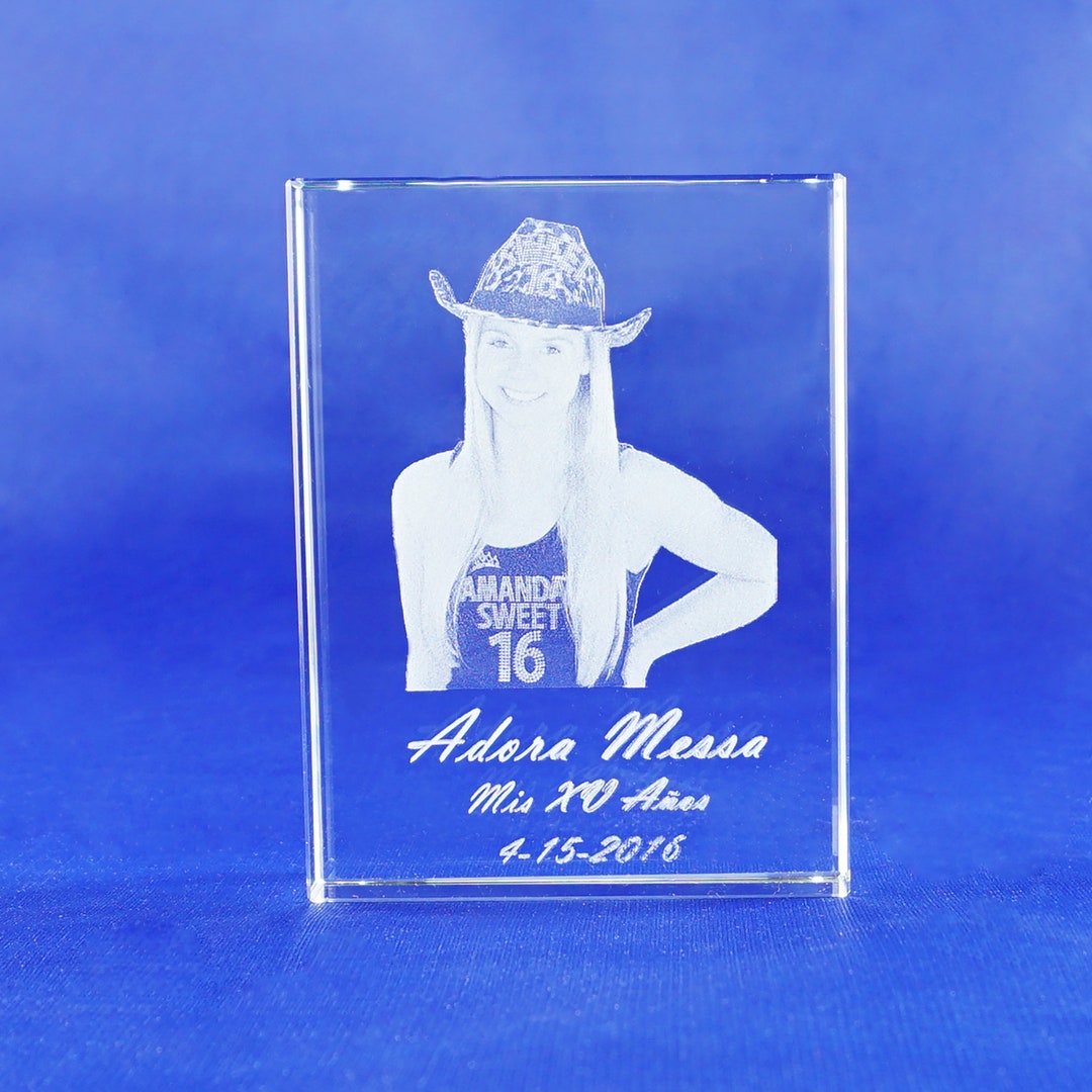 Personalized Photo Laser Engraving Baptism Wedding First Communion ...