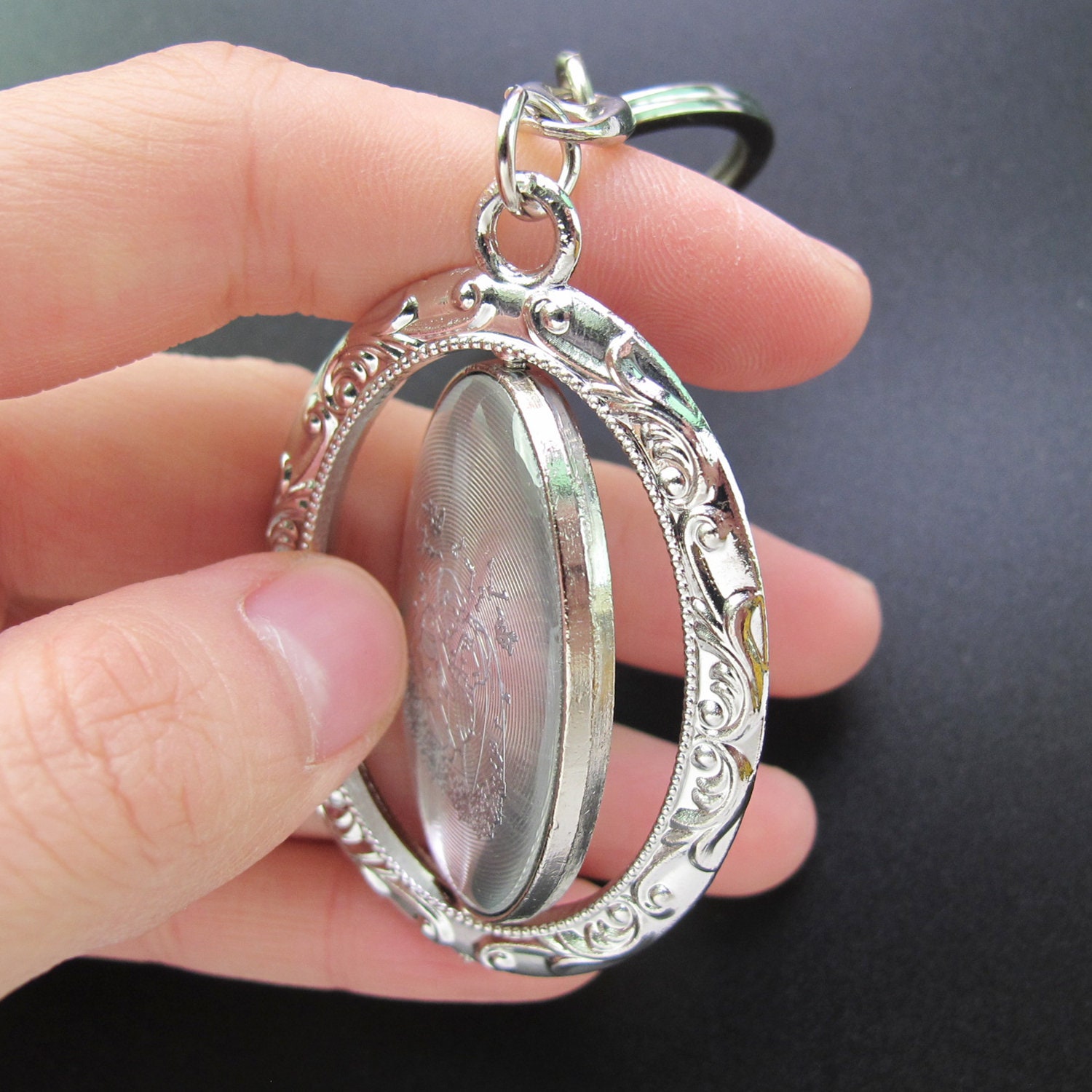 Personalized Spinning Wedding Keychain Favor 12 PCS Engraved | Etsy