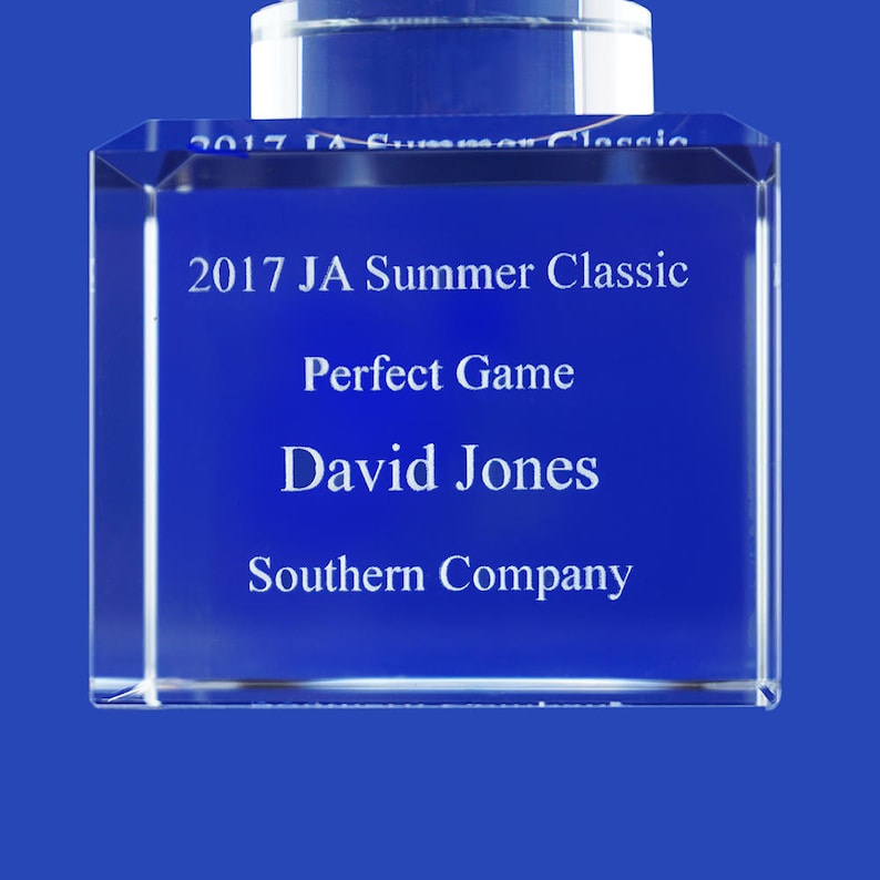 Crystal Bowling Pin Trophy Free Engraving Championship Award - Etsy