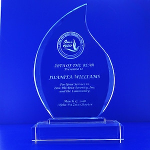 Tear Drop Crystal Plaque for Appreciation, Service, Leadership ...